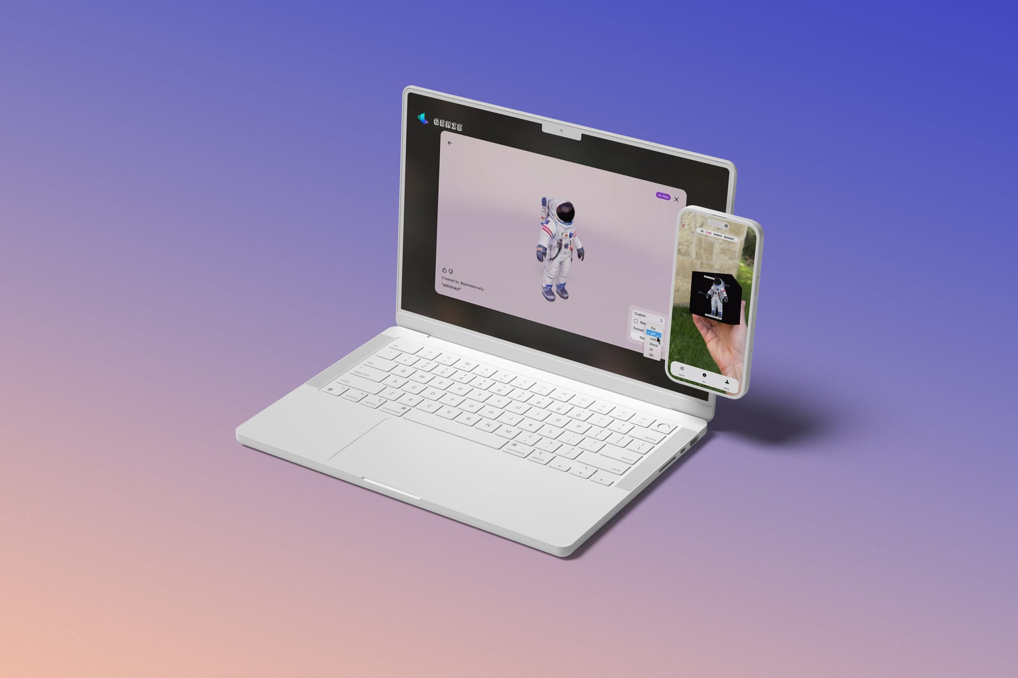 Create and Hold Anything with AI and a Merge Cube